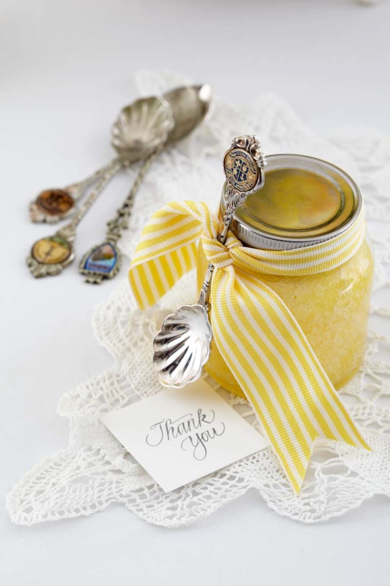 DIY Wedding bomboniere - Lemon Hand Scrub
